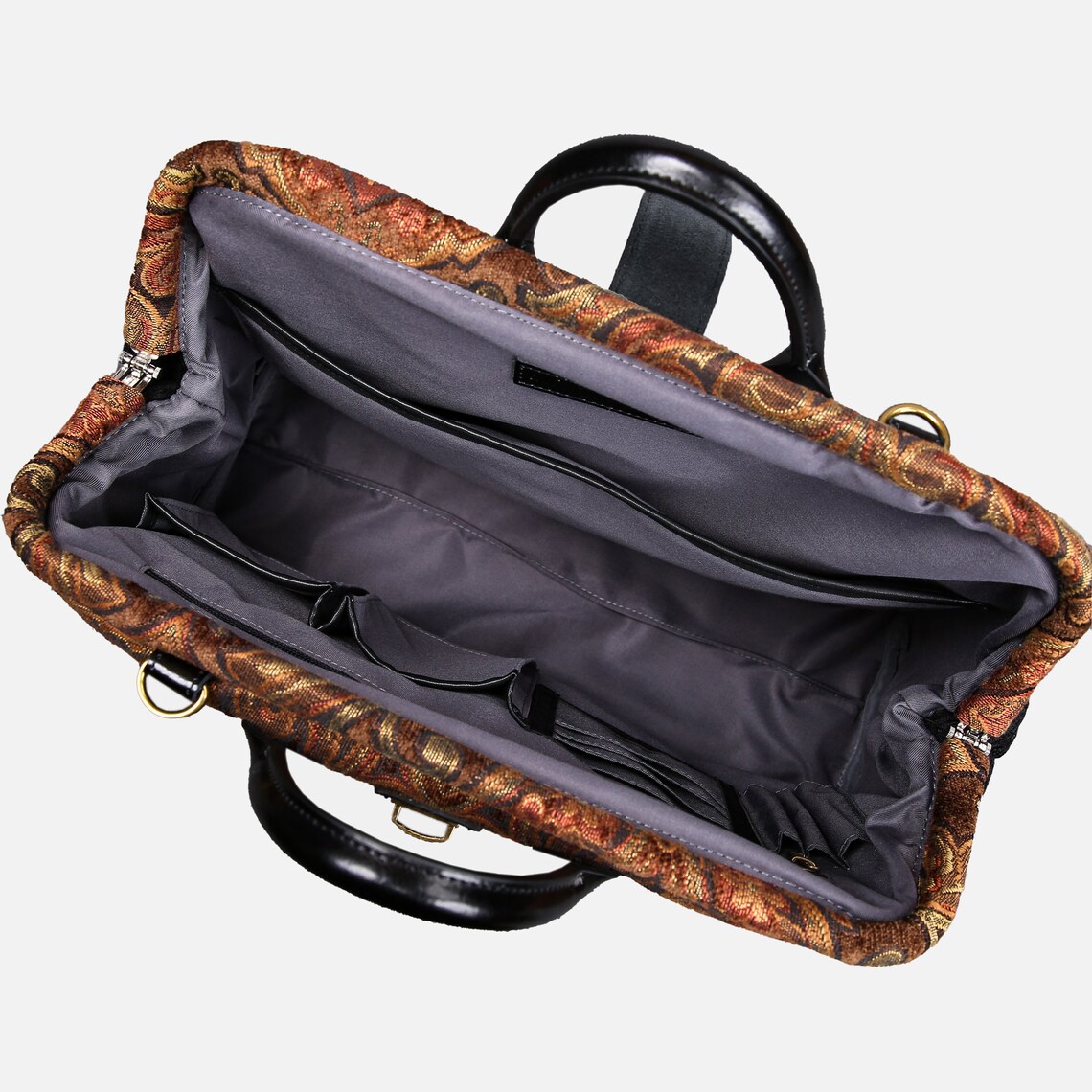 Handsewn Carpet Work Bag-laptop Brief Case-vintage Work Tote-travel ...