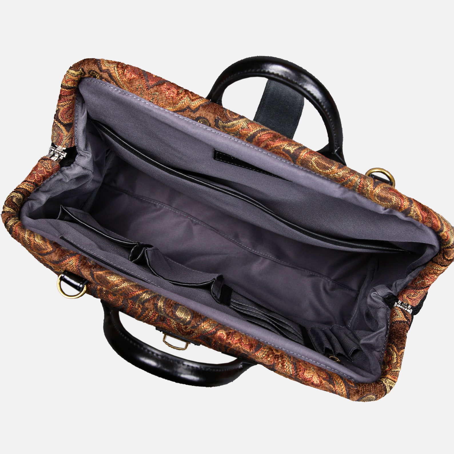 Handsewn Carpet Work Bag-laptop Brief Case-vintage Work Tote-travel ...