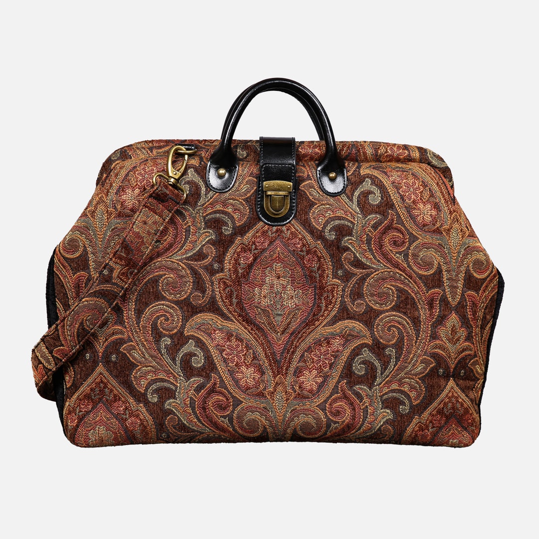 Handsewn Carpet Work Bag-laptop Brief Case-vintage Work Tote-travel ...