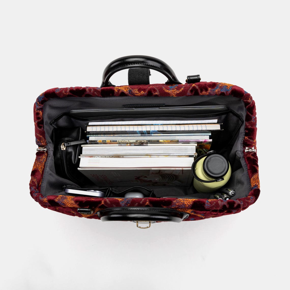 Handsewn Carpet Work Bag-laptop Brief Case-vintage Work Tote-travel ...