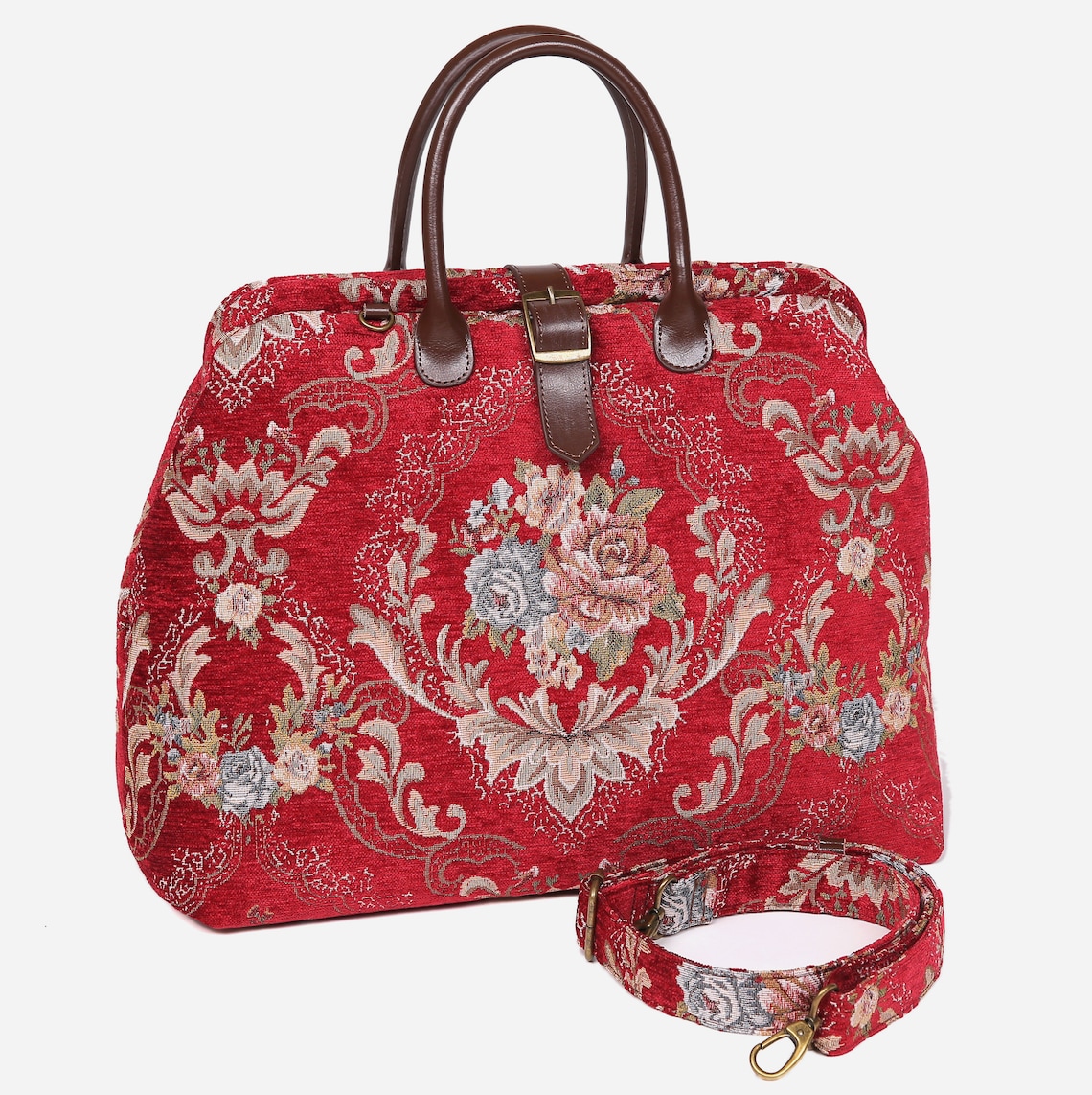 Handcrafted Mary Poppins Bag-carpet Weekender-carpet Travel Bag-duffel ...