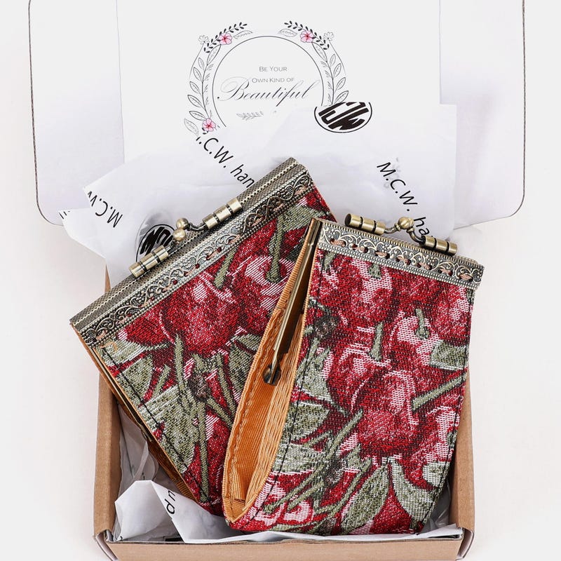 Clasp Kiss Lock Wallet - Etsy