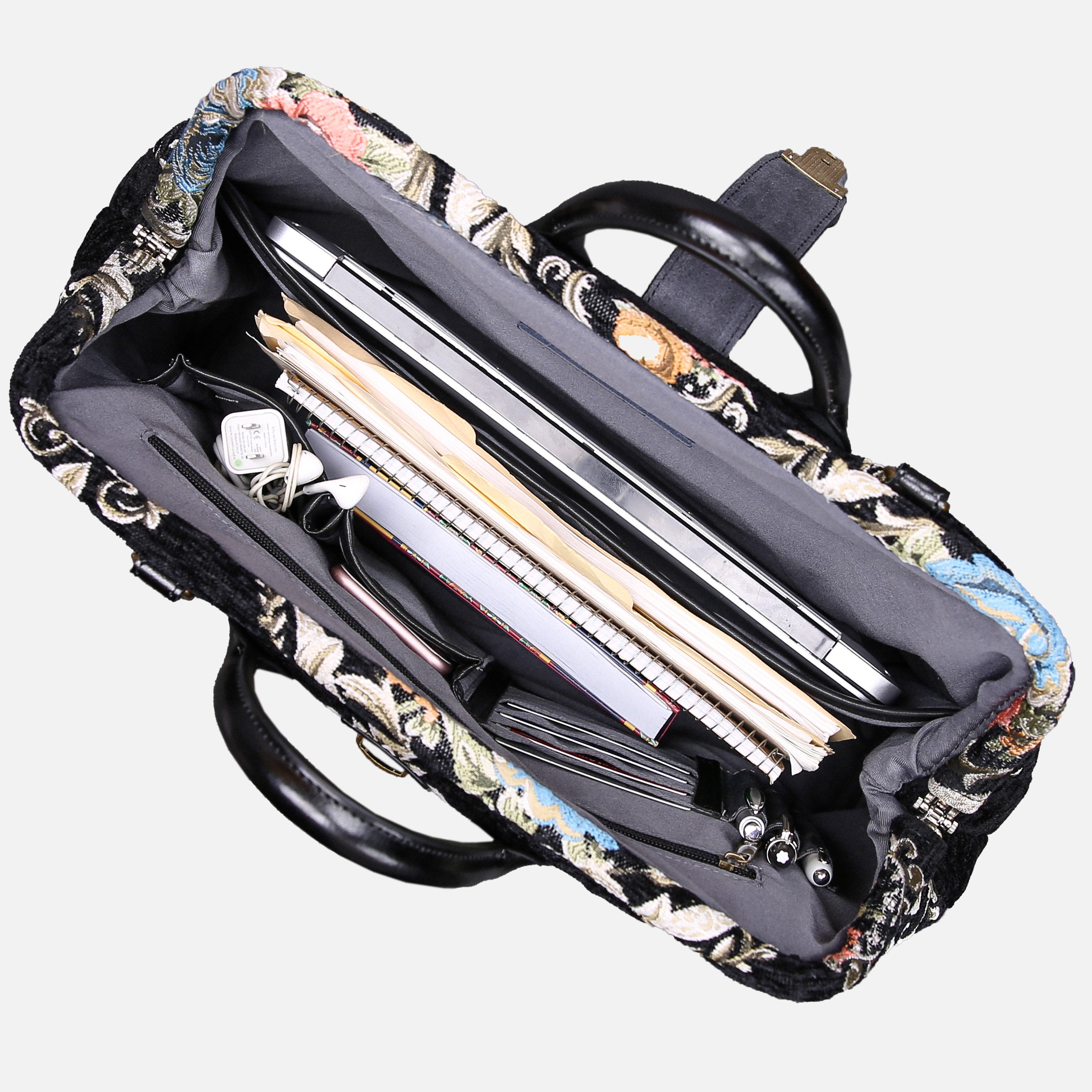 Handsewn Carpet Work Bag-laptop Brief Case-vintage Work Tote-travel ...