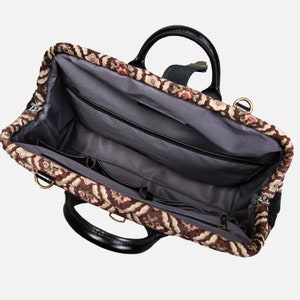 Handsewn Carpet Work Bag-laptop Brief Case-vintage Work Tote-travel ...