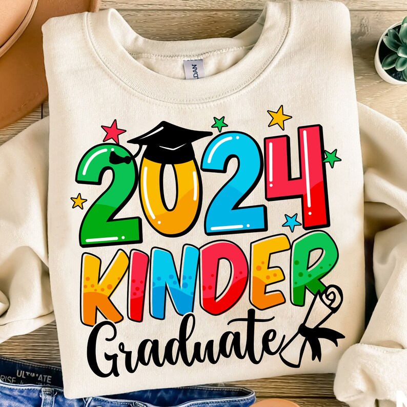 2024 Kinder Graduate Png, Kindergarten 2024 Png, Kinder Graduate Shirt ...