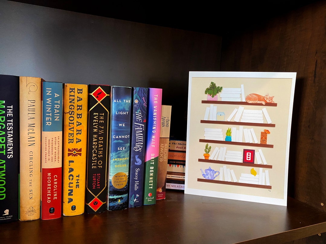 Book Tracker Illustration, Reading Log Bookcase, New Years Goals ...