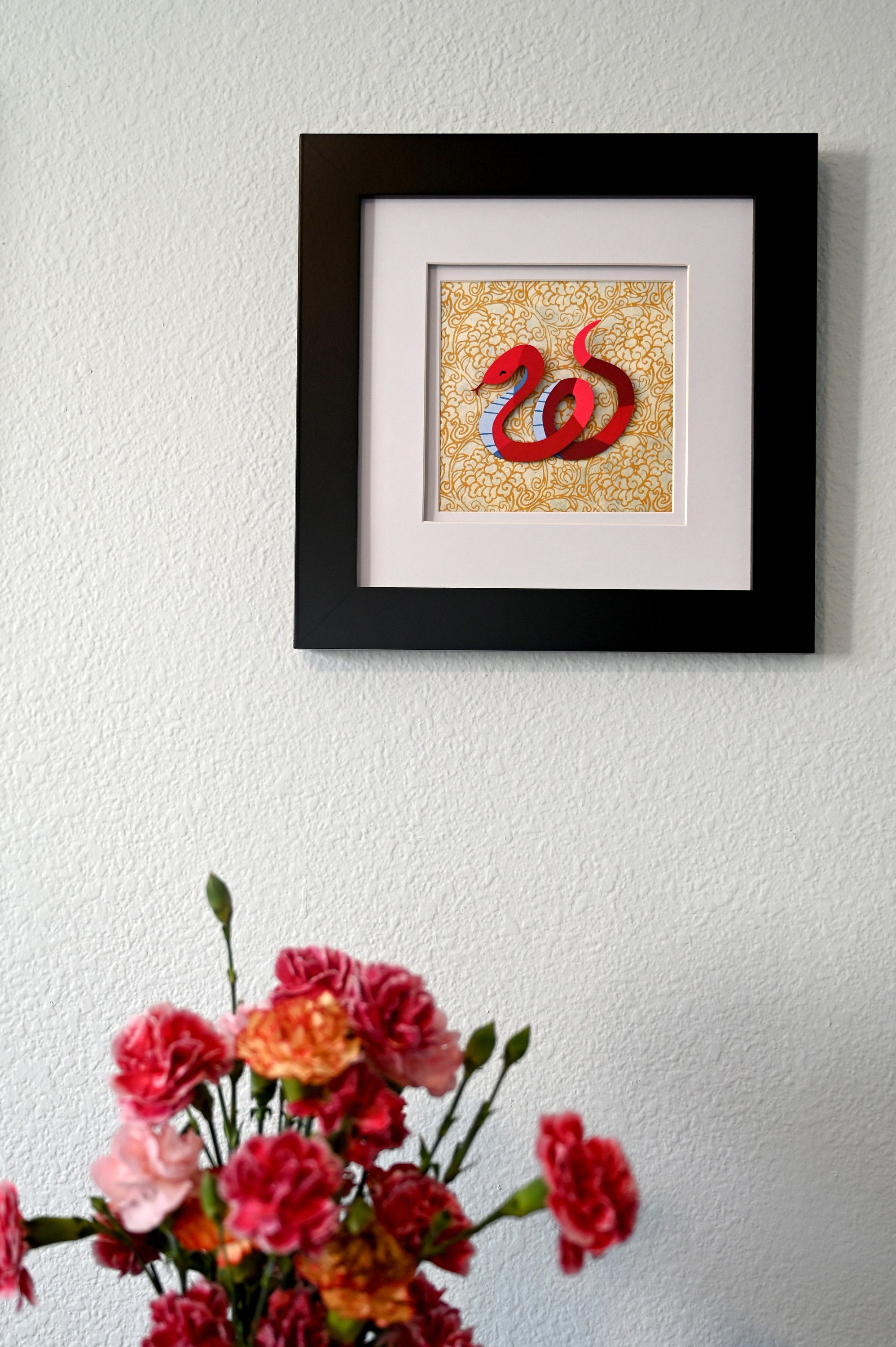 Snake Zodiac Animal Artwork, Lunar New Year Cutouts, Paper Art Print - Etsy