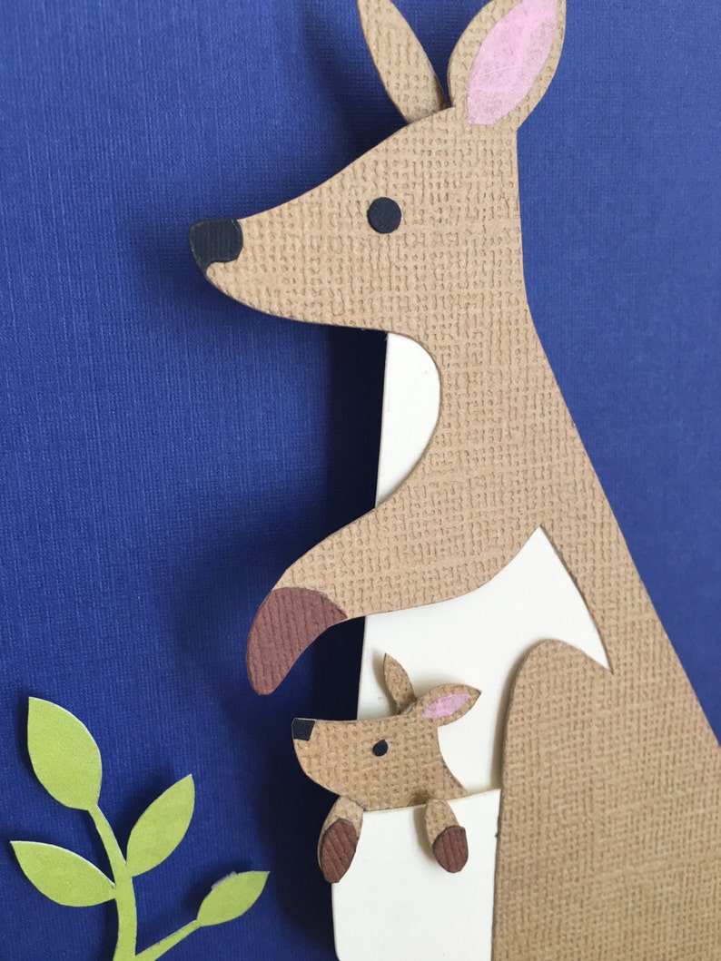 Australia, Zoo, Nursery Decor, Kangaroo Paper Cutout - Etsy