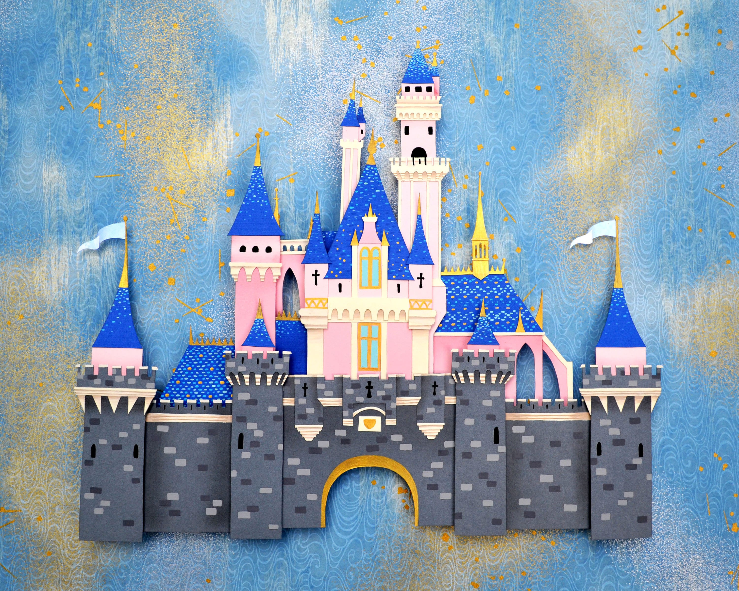 Princess Castle Cutout Print - Etsy