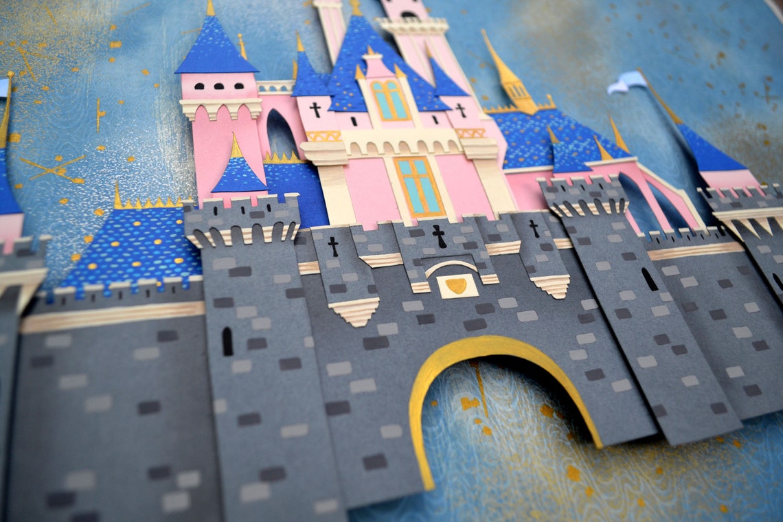 Princess Castle Cutout Print - Etsy