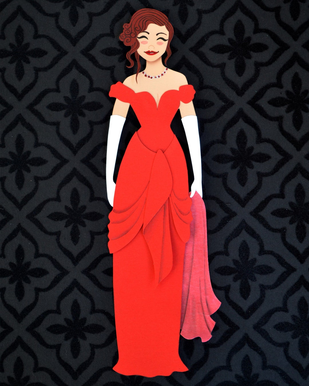 Pretty Woman Paper Cutout Print, Vivian Ward Illustration - Etsy New ...