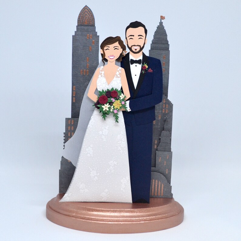 Wedding Couple Cake Topper With Custom Designed Arch, Wedding Cake ...