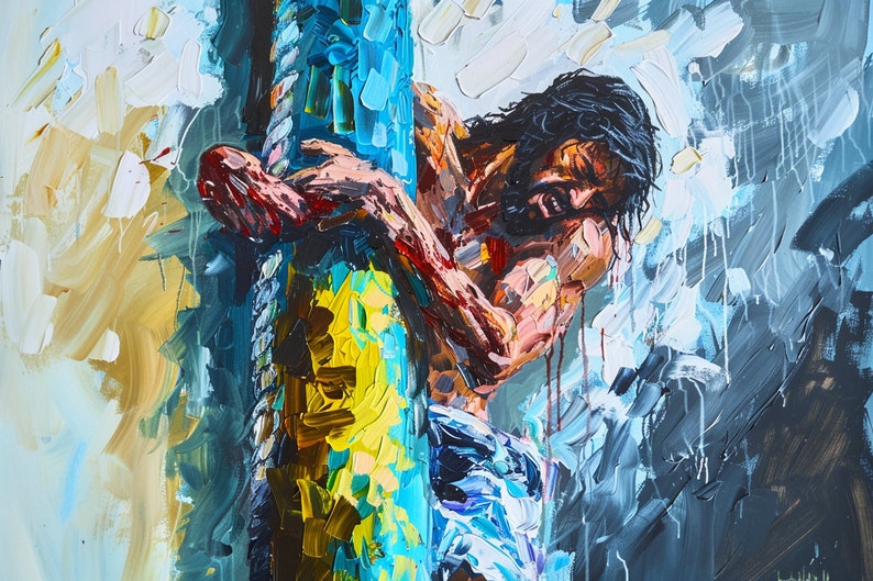 Jesus Scourging at the Pillar 100% Original Digital Art High Def Image ...