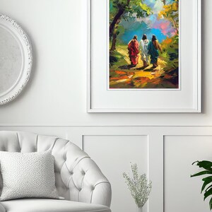 Jesus on the Road to Emmaus | High Definition Instant Download ...