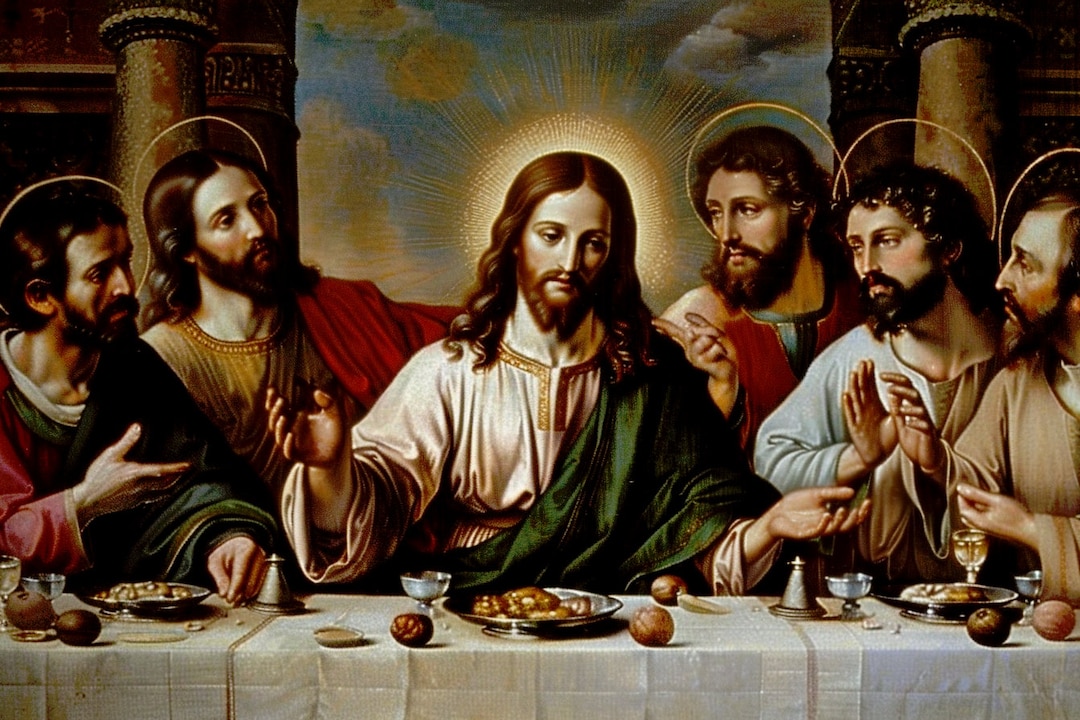 Jesus Last Supper Digital Art | High Definition Instant Download ...
