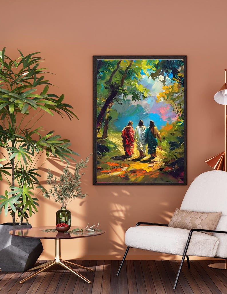 Jesus on the Road to Emmaus | High Definition Instant Download ...