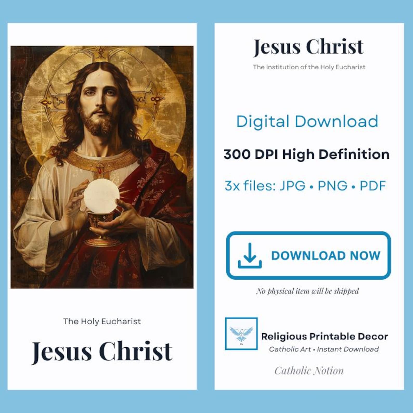 Jesus the Eucharist | High Definition Instant Download | Christian ...