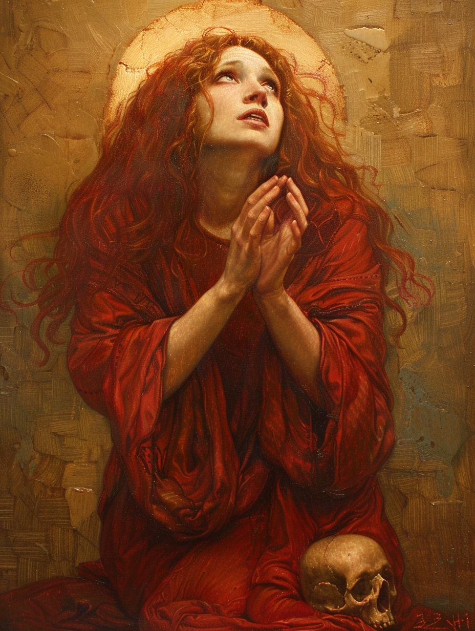 Saint Mary Magdalene - Catholic Art | Digital Product Instant Download ...