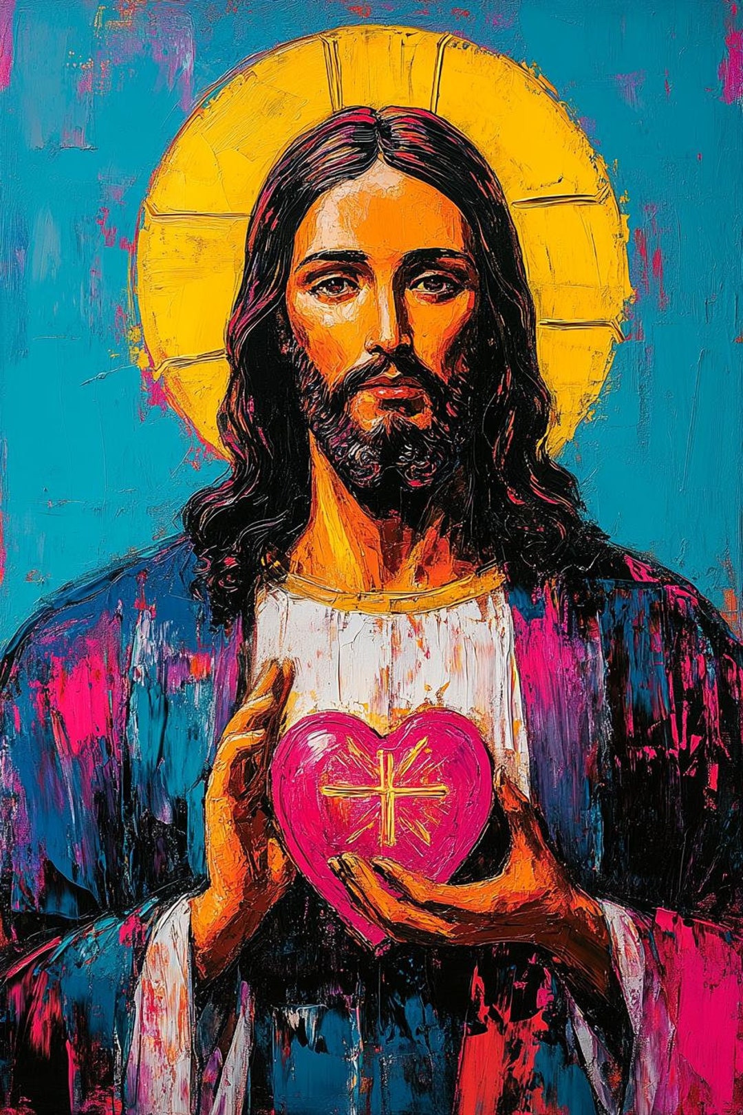 Jesus Sacred Heart | High Definition Instant Download | Christian ...