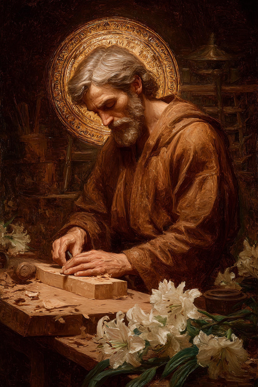 Saint Joseph Digital Download | Catholic Wall Art 300 DPI | Printable ...