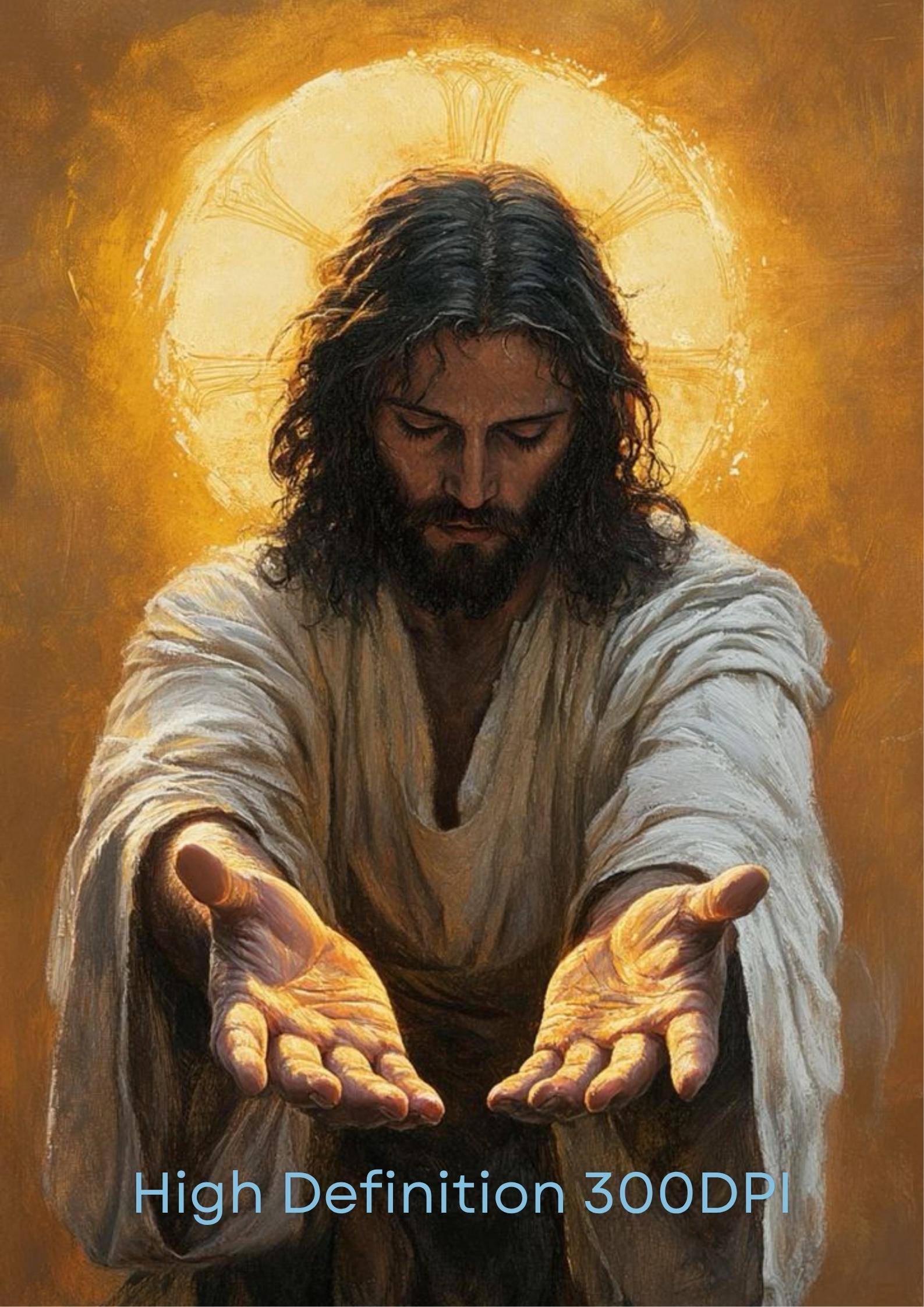 Jesus Follow Me – Catholic Digital Art | Christian Wall Decor | 4K ...