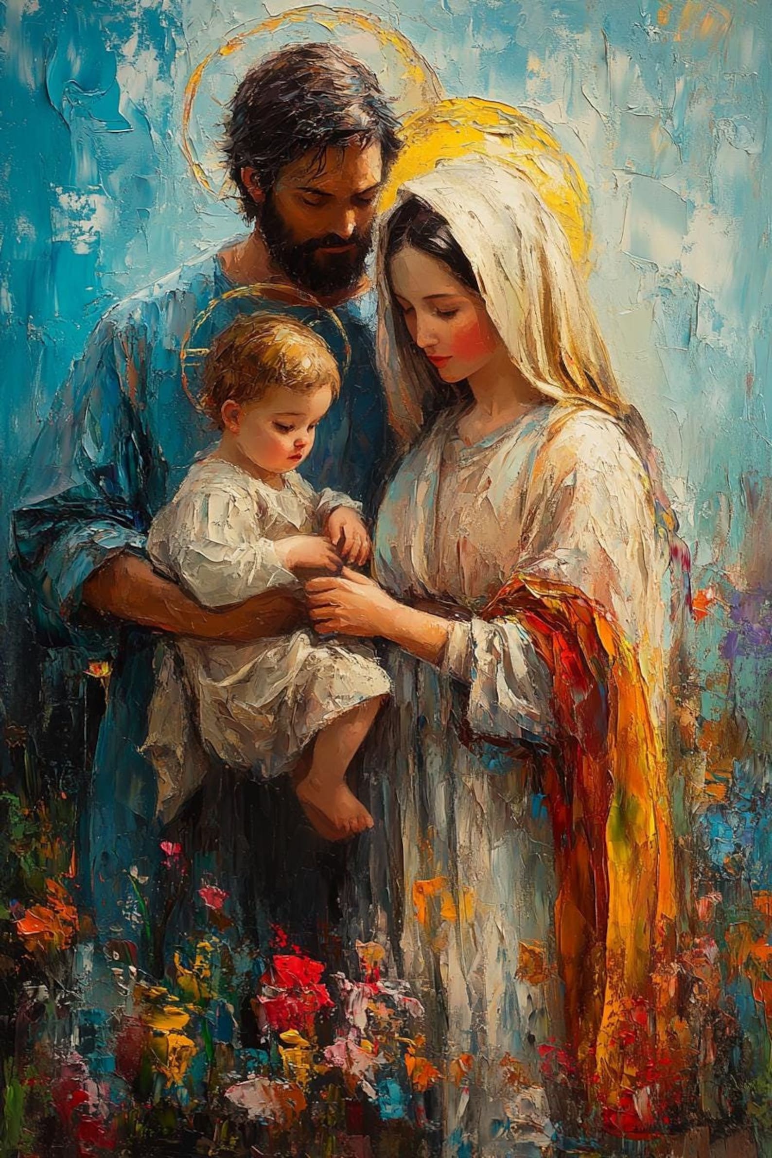 The Holy Family Digital Artwork | High Definition Instant Download ...