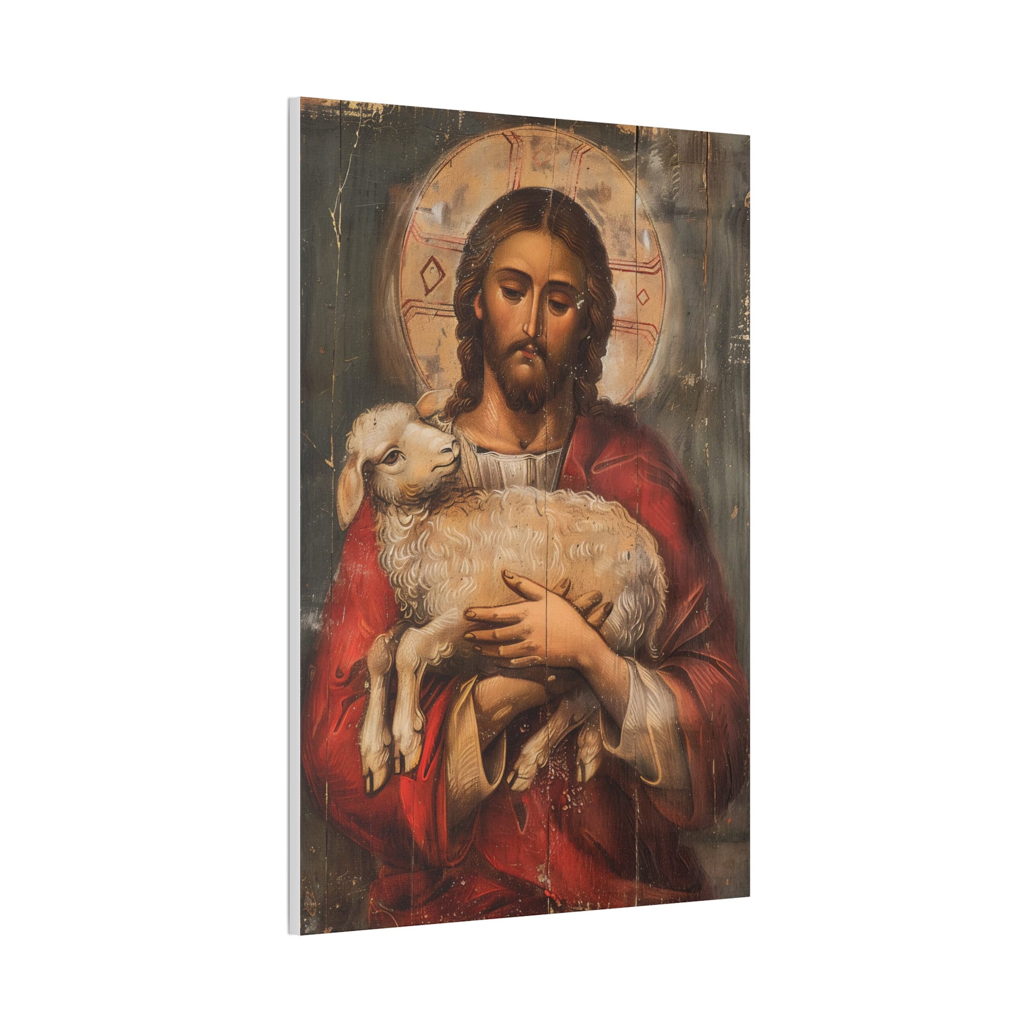 Jesus the Good Shepherd Iconography: Christian Art Print (digital ...