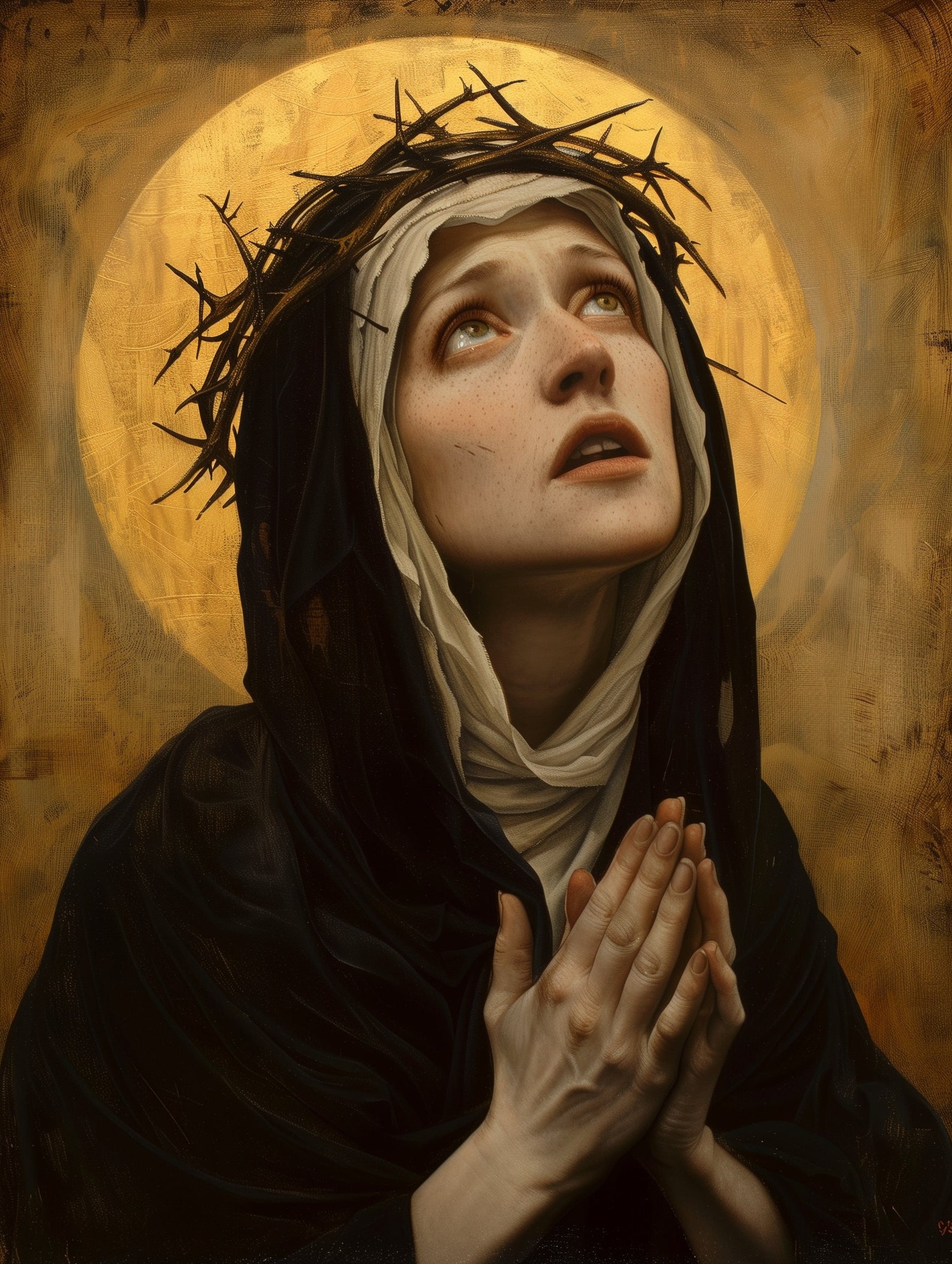 Saint Catherine of Sienna - Catholic Art | Digital Product Instant ...