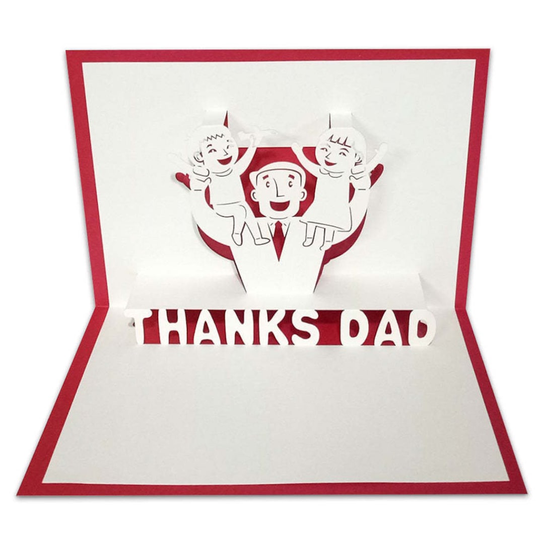 Father's Day Card 3D Pop up Greeting Card for Him - Etsy