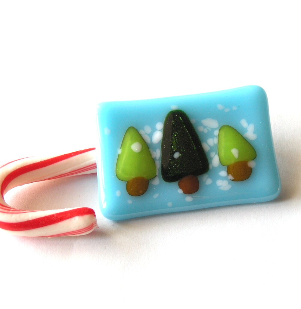 Three Tree Pin Holiday Brooch Winter Accessory Fir Trees - Etsy