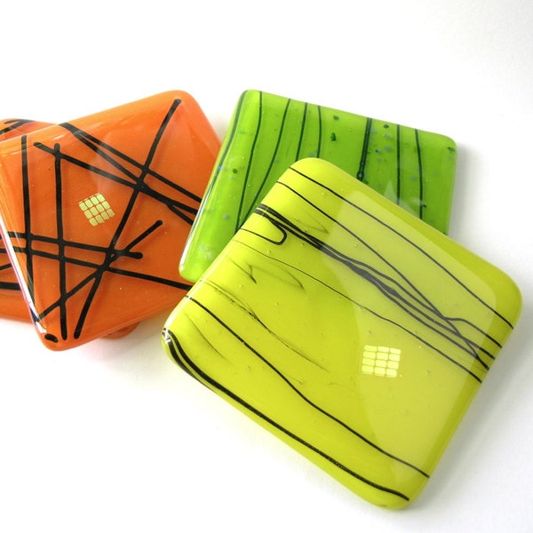 Fused Glass Coasters - Etsy
