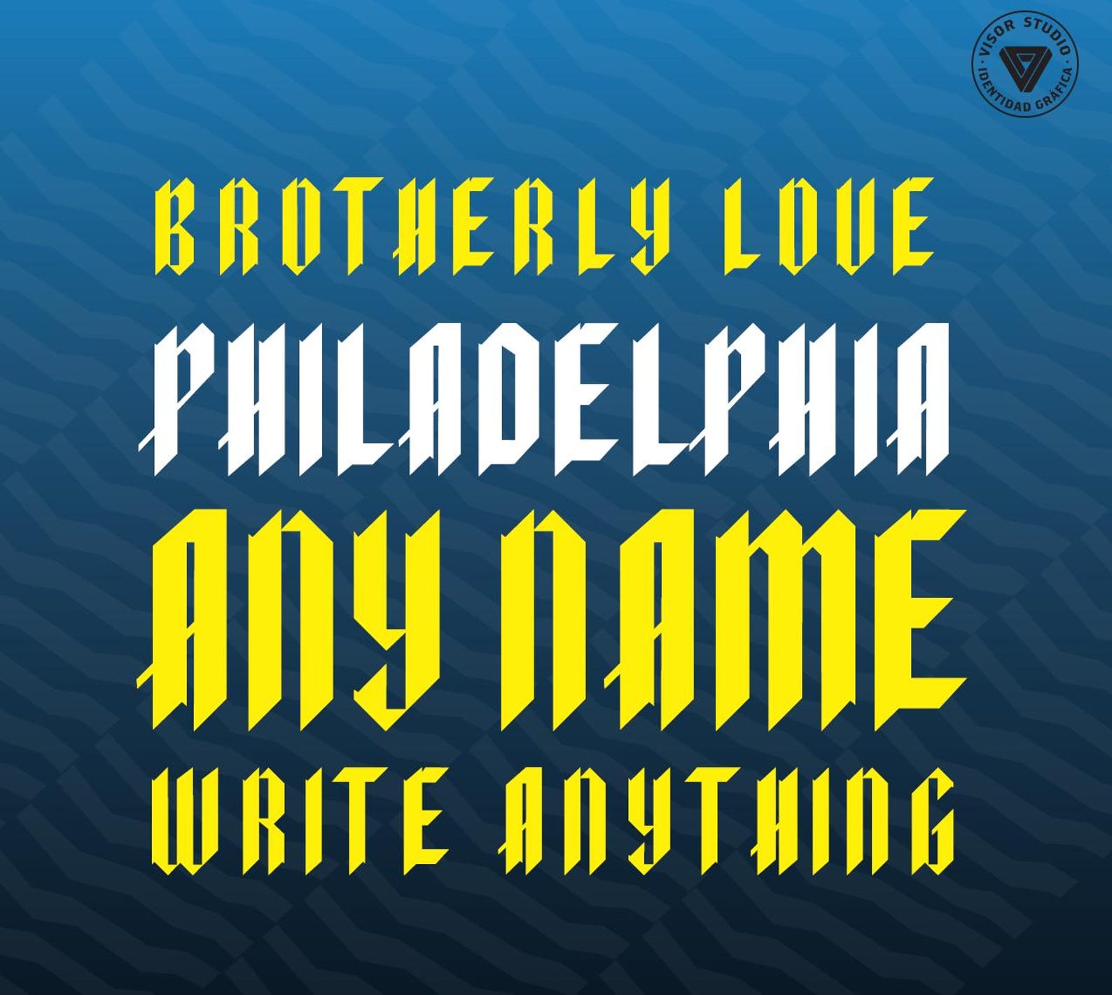 Phillies City Connect Font | Baseball Philadelphia Chest Font. | Philly ...
