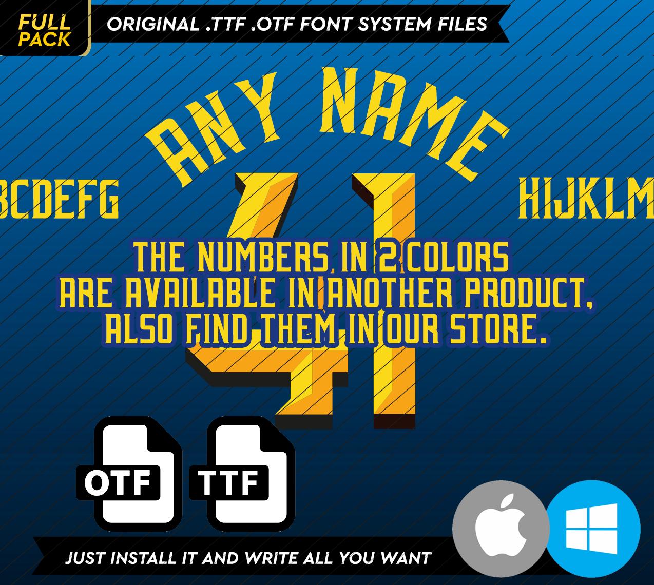 Seattle Mariners City Connect FONT, Mlb, Baseball, .TTF, .OTF, Font ...