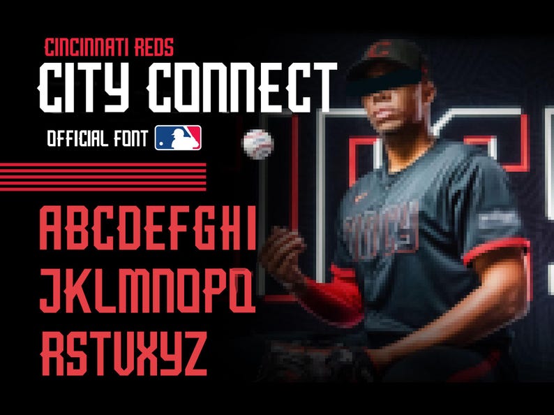 Typography, Cincy, Cincinnati 2023, Mlb, Baseball, Baseball, .ttf, .otf ...