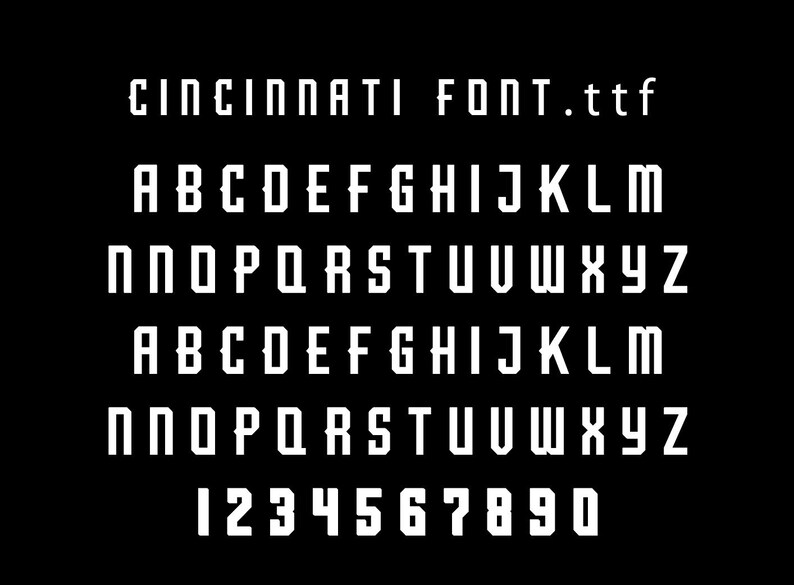 Typography, Cincy, Cincinnati 2023, Mlb, Baseball, Baseball, .ttf, .otf ...