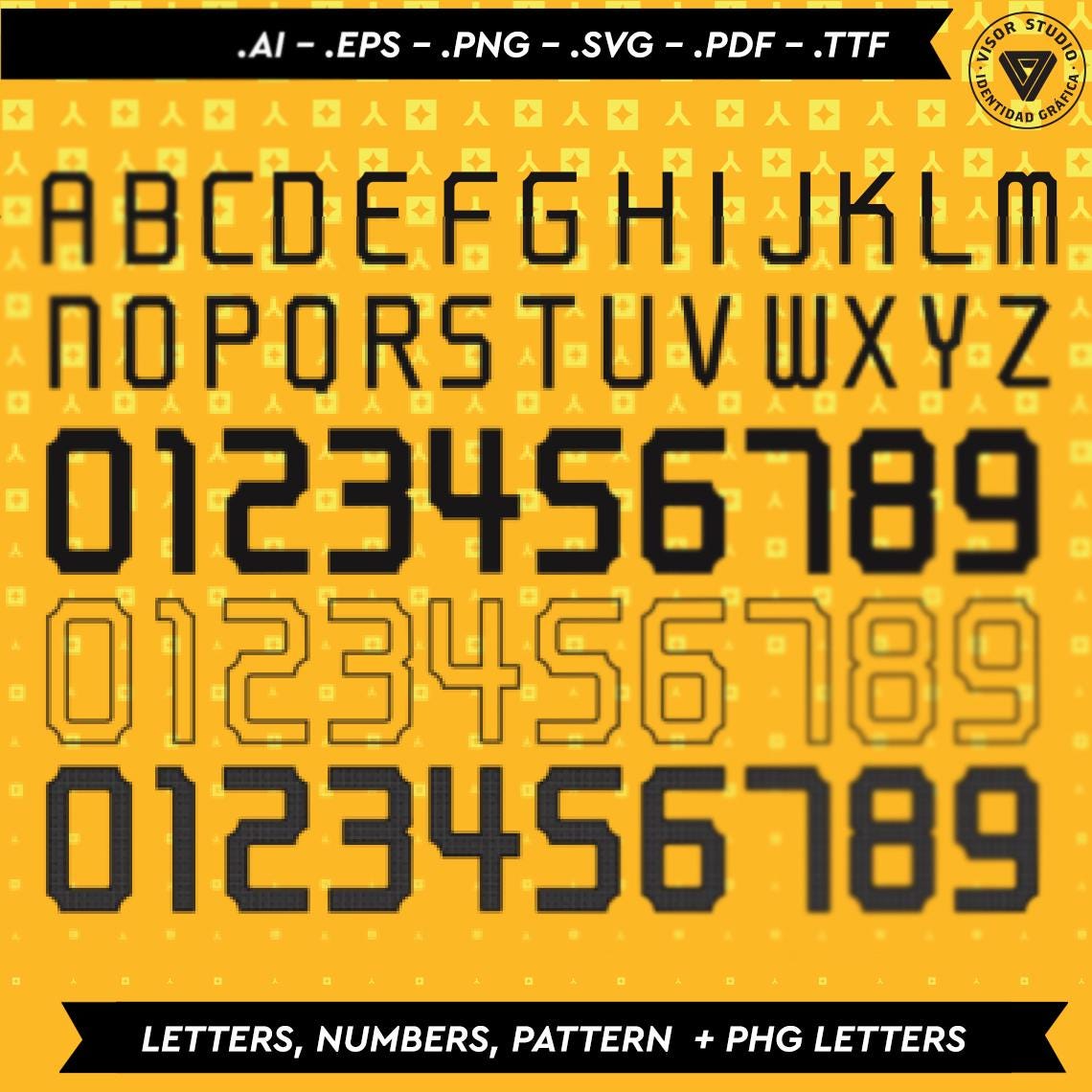 Pittsburgh Pirates City Connect Font Pack Jersey A Z Letters 0 9