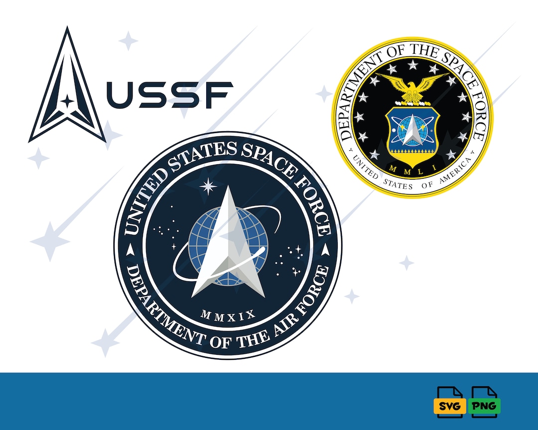 US Space Force Logos SVG and PNG Files High Resolution Images - Etsy