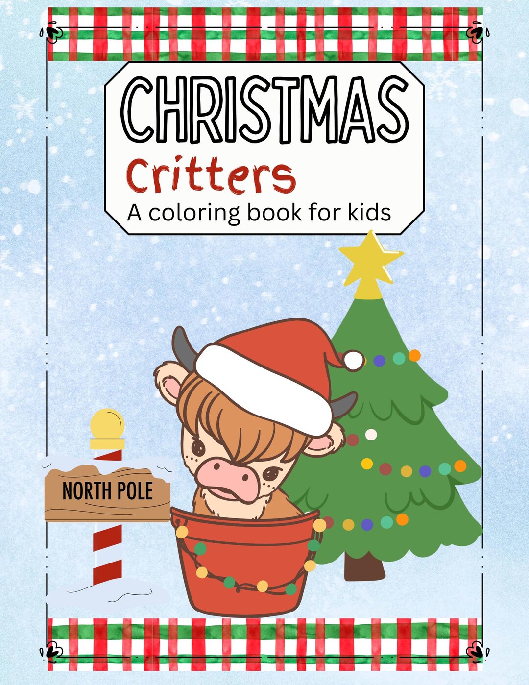 Christmas Coloring Book for Kids | Digital Download Coloring Pages - Etsy