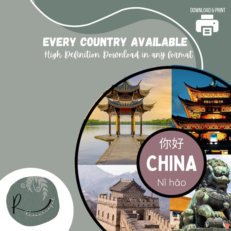 Printable Multicultural / Countries HD - Etsy