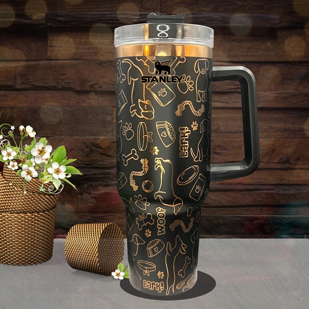 Dachshund Dog Laser Engraved 40oz Tumbler, Customdachshund Dog Engraved ...