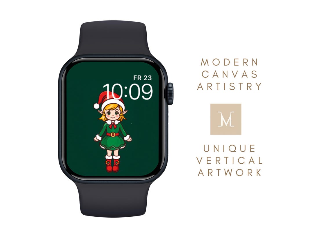 Christmas Elf Apple Watch Face | Cute Festive Holiday Watch Face ...