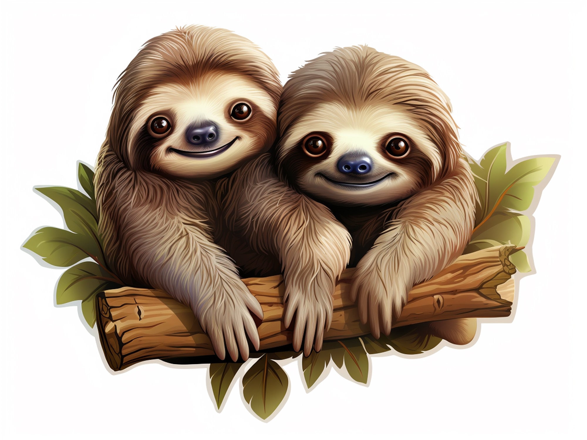 Sloth Clipart Collection - Etsy