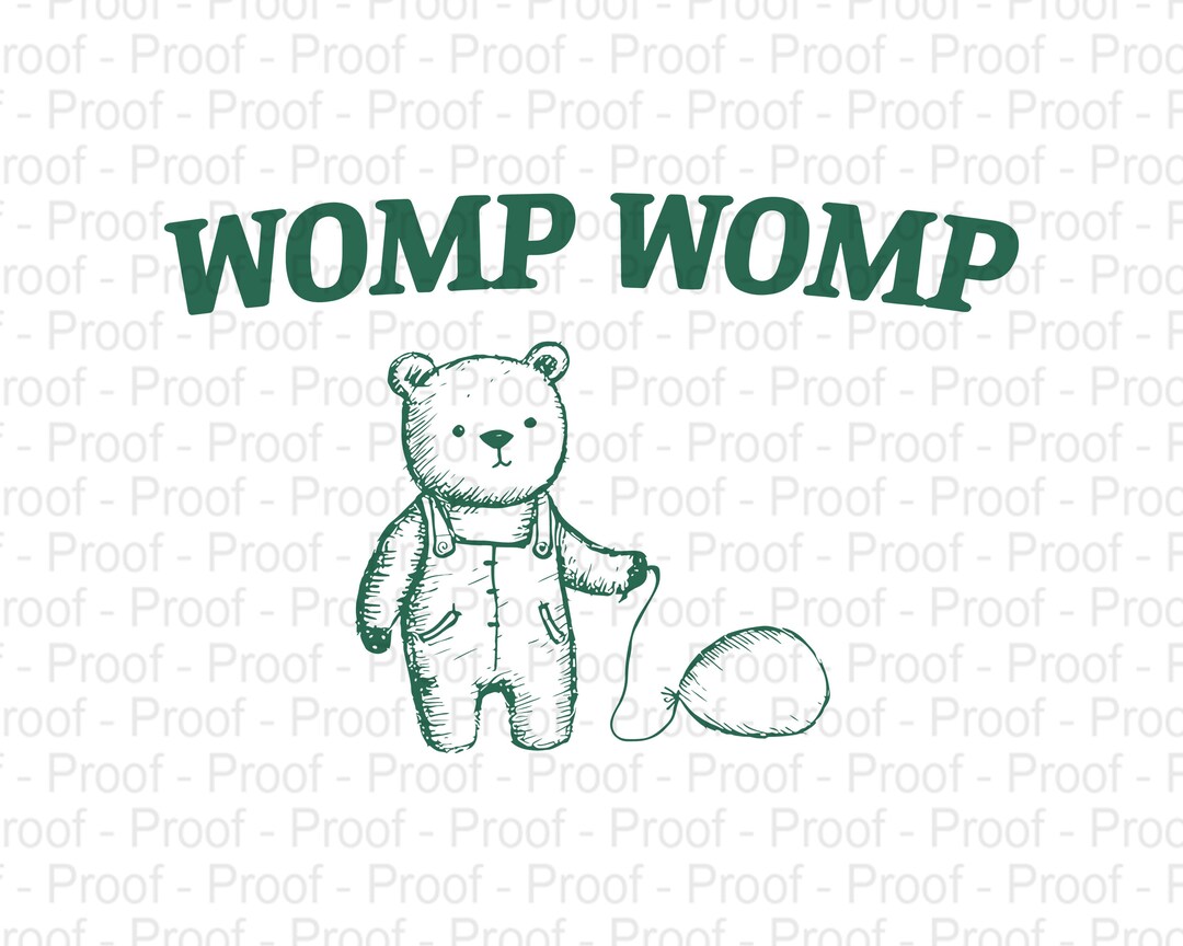 Womp Womp Png, Womp Womp Meme Png, Digital Files, Bear Womp Womp ...