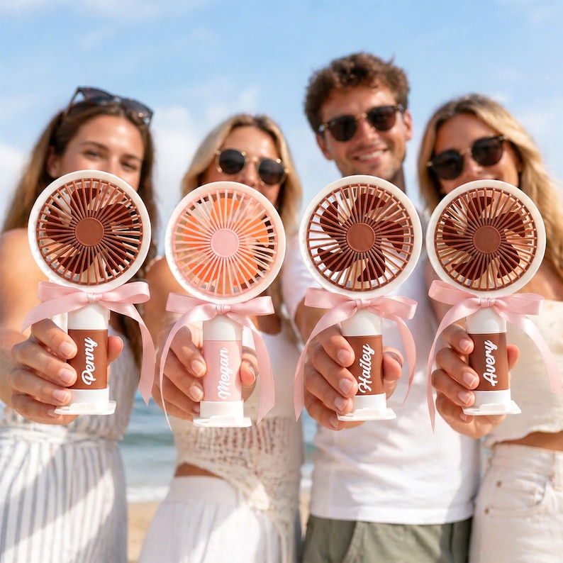 Personalized Handheld Fan: Custom Name, Portable Cooling Gift - Etsy