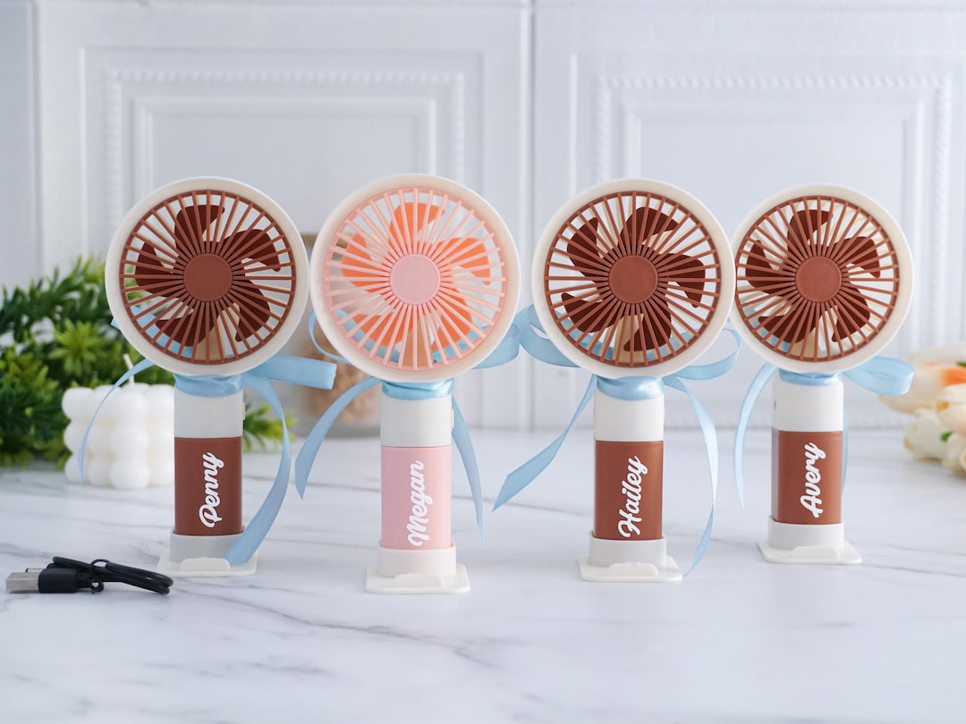 Personalized Handheld Fan: Custom Name, Bachelorette Party Favor - Etsy