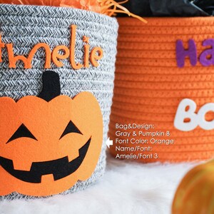 Personalized Halloween Basket, Halloween Basket With Name,trick or ...