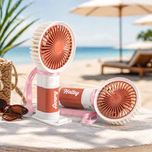 Personalized Handheld Fan: Custom Name, Portable Cooling Gift - Etsy