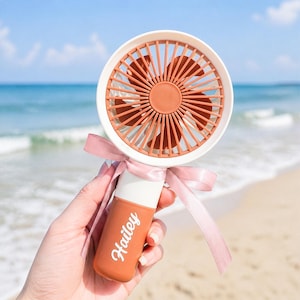 Personalized Handheld Fan: Custom Name, Portable Cooling Gift - Etsy