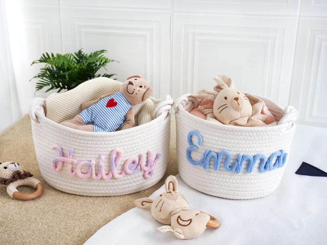 Baby Shower Basket ,customized Ivory Flower Pattern Basket ...