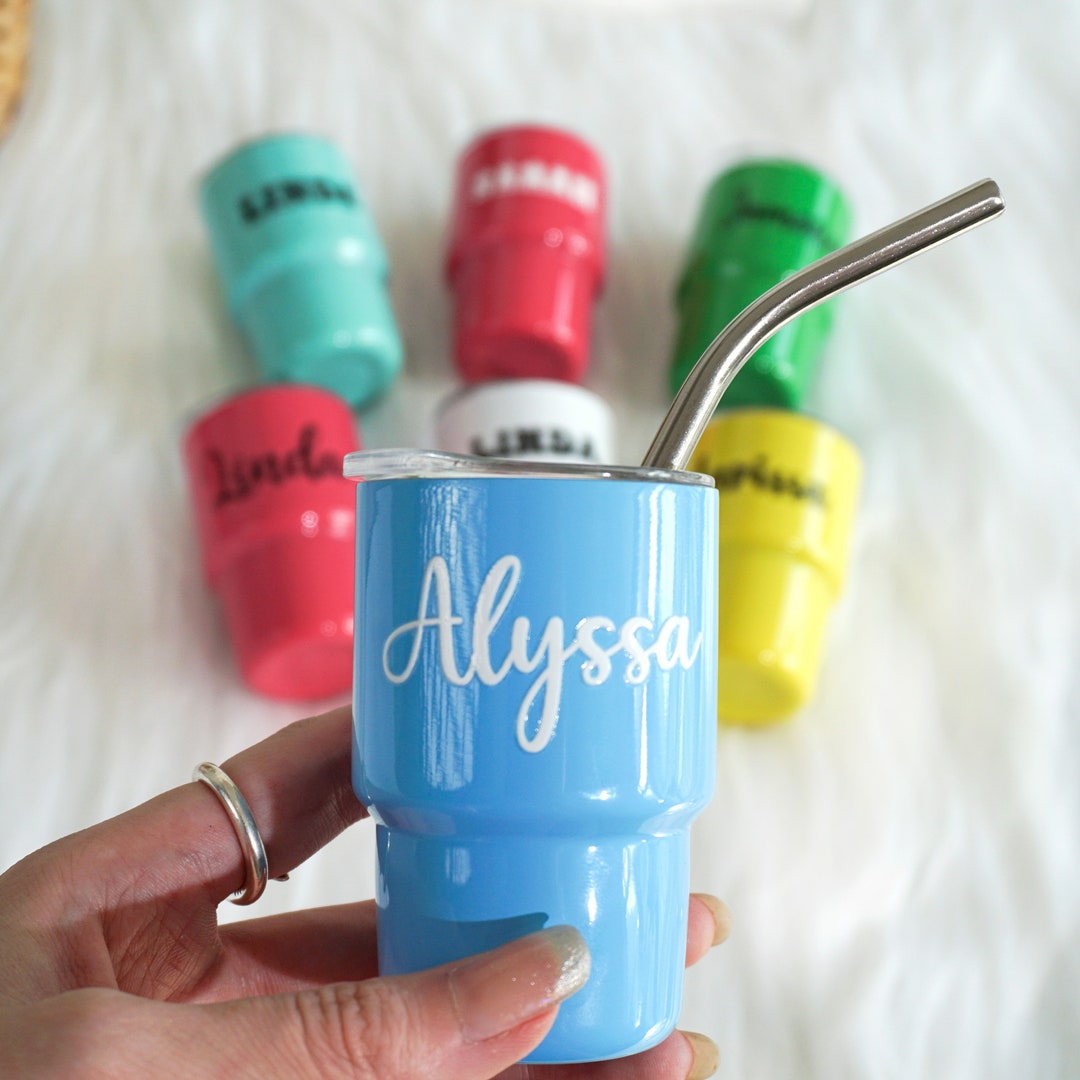 Custom Mini Tumbler,personalized Bridesmaid Gifts,girls Trip 3oz Shot ...